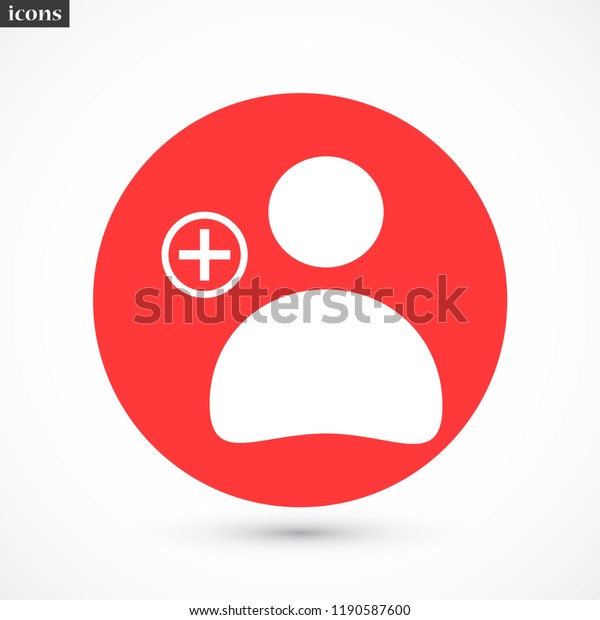 Plus People Vector Icon 10 Eps Stock Vector (Royalty Free) 1190587600 ...