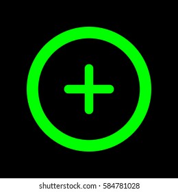 Plus Sign Circle Icon Zoom Positive: vector de stock (libre de regalías ...