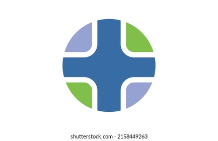 Plus Sign Logo Template Medical Healthcare Stock Vector (Royalty Free ...