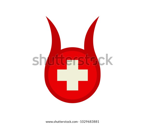 Plus Sign Silhouette Logo Design Idea Stock Vector (Royalty Free ...