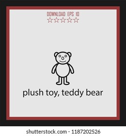 Plush Toy Vector Icon Stock Vector (Royalty Free) 1187202526 | Shutterstock