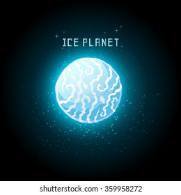 Pluto Banner Letters Vector Illustration Space Stock Vector (Royalty ...