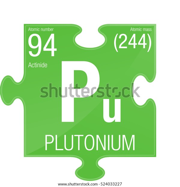 Plutonium Symbol Element Number 94 Periodic Stock Vector (Royalty Free ...