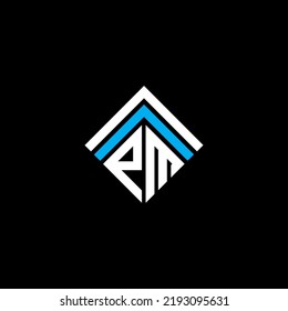 Pm Letter Logo Creative Design Vector Stock Vector (Royalty Free ...