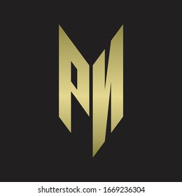 Pn Logo Monogram Emblem Style Isolated Stock Vector (Royalty Free ...