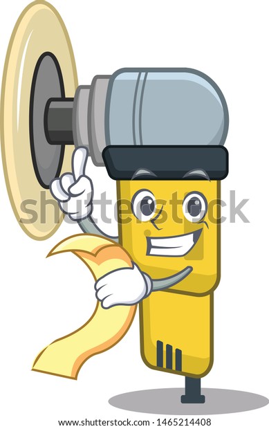 Pneumatic Sander Menu Isolated Cartoon Stock Vector (Royalty Free ...