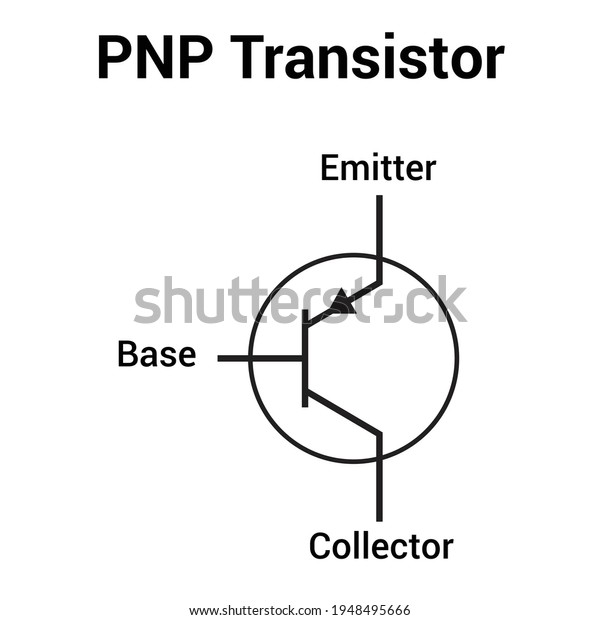 Pnp Transistor Schematic Symbol Vector: เวกเตอร์สต็อก (ปลอดค่าลิขสิทธิ์ ...