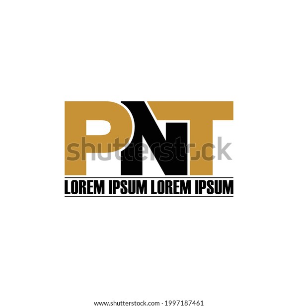 Pnt Letter Monogram Logo Design Vector Stock Vector (Royalty Free ...