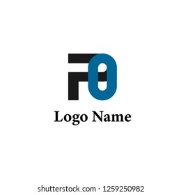 Po Blue Logo Monogram Vector Design Stock Vector (Royalty Free ...