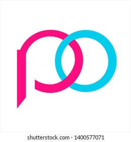 Po Letters Creative Unique Logo Icon Stock Vector (Royalty Free ...