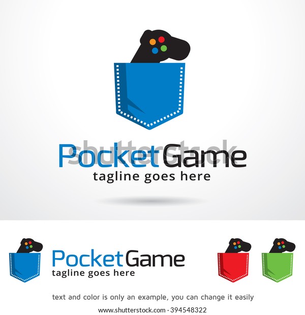 Pocket Game Logo Template Design Vector Stock Vector (Royalty Free ...