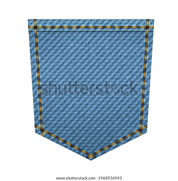 Pocket Patch Textile Uniform Pocket Shape Stock Vector (Royalty Free ...