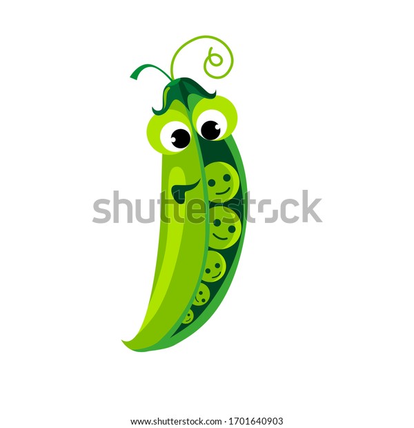 Pod Peas Peas Inside Strange Mother Stock Vector (Royalty Free ...