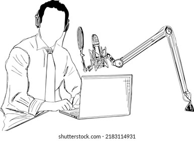 1,490 Podcast Sketch Stock Vectors, Images & Vector Art | Shutterstock