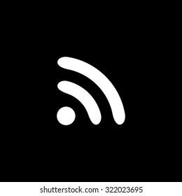 Podcast Simple Flat Icon Black White Stock Vector (Royalty Free ...