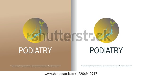 Podiatry Logo Icon Creative Concept Design Stock Vector (Royalty Free ...