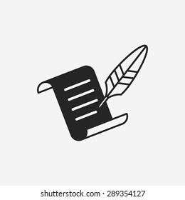 Poetry Line Icon Stock Vector (Royalty Free) 289347608 | Shutterstock