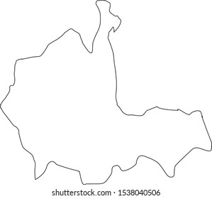 Pogradec District Map Albania Stock Vector (Royalty Free) 1538040506 ...