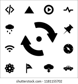Point Arrows Circular Icon Web Icons Stock Vector (Royalty Free ...