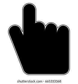 Middle Finger Icon Design Middle Finger Stock Vector (Royalty Free ...