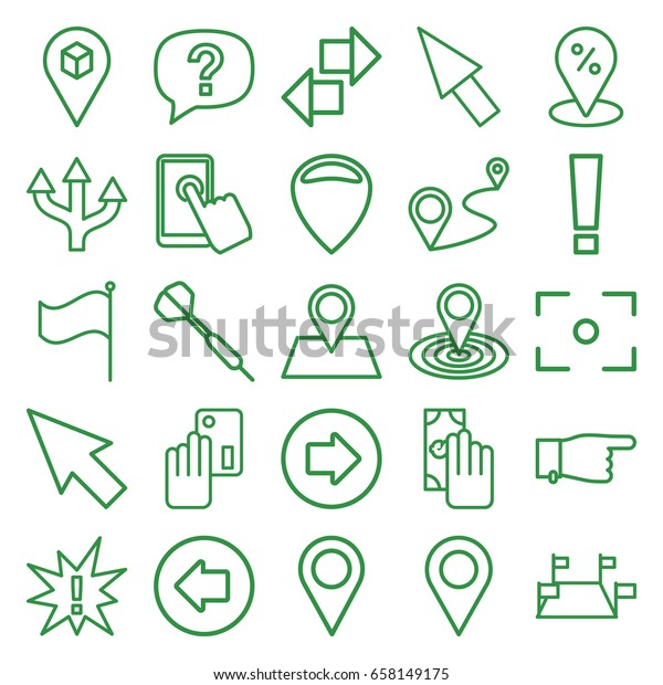 Point Icons Set Set 25 Point Stock Vector (Royalty Free) 658149175 ...