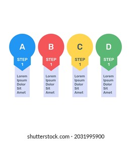 Point Labels Infographic Icon Flat Editable Stock Vector (Royalty Free ...