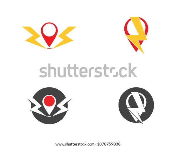Point Location Logo Design Concept Stock Vector (Royalty Free) 1070759030 | Shutterstock