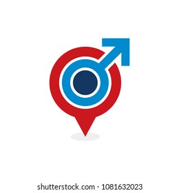 Point Man Logo Icon Design Stock Vector (Royalty Free) 1081632023 ...