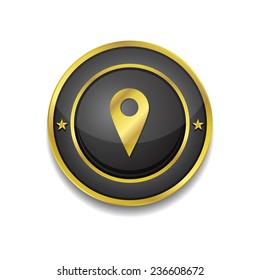 Point Sign Gold Vector Icon Button Stock Vector (Royalty Free ...