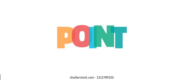 Point Word Concept Point On White Stock Vector (Royalty Free ...