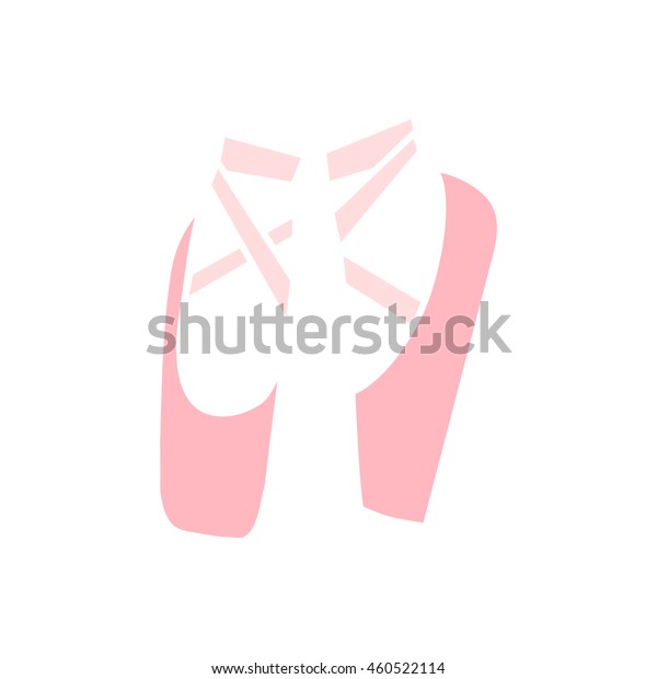 Pointe Shoes Cute Logo Hand Drawn Stock Vector (Royalty Free) 460522114