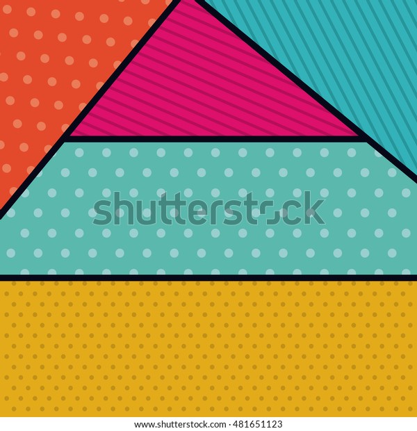 Pointed Striped Background Wallpaper Decoration Effect Stock Vector ...