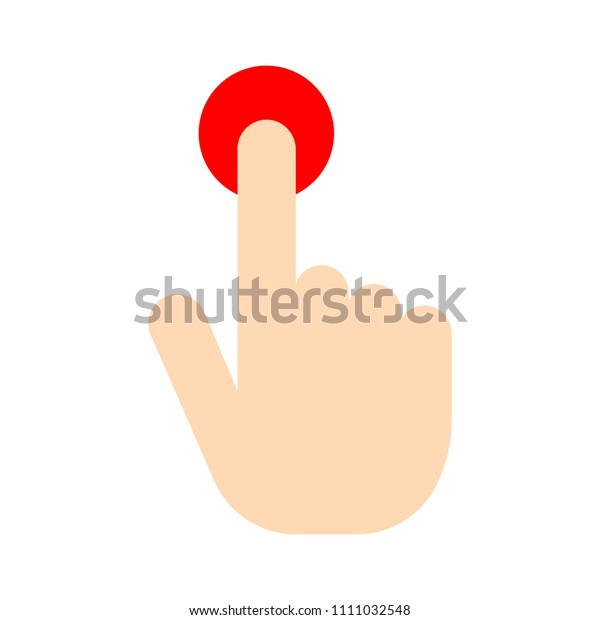 Pointer Finger Icon Vector Hand Cursor Stock Vector (Royalty Free ...