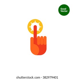 Pointing Finger Icon Stock Vector (Royalty Free) 382979401 | Shutterstock