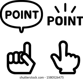 Pointing Finger Letters Point Stock Vector (Royalty Free) 1580526475 ...