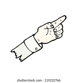 Pointing Hand Symbol Stock Vector (Royalty Free) 119232766