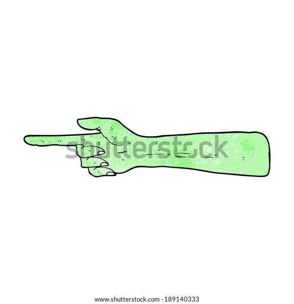 Pointing Zombie Hand Cartoon Stock Vector (Royalty Free) 189140333 ...