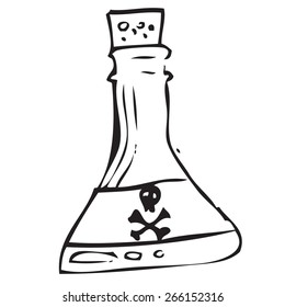 Poison Bottle Doodle Stock Vector (Royalty Free) 266152316 | Shutterstock