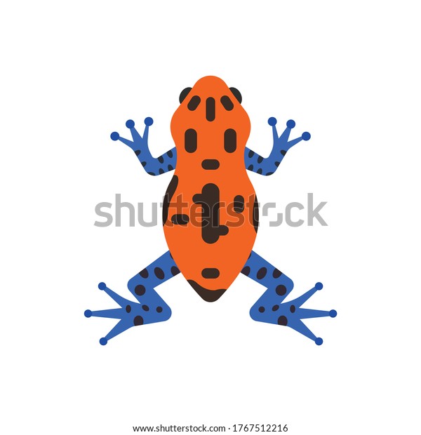 Poison Dart Frog Cartoon Vector On Stock Vector (Royalty Free ...