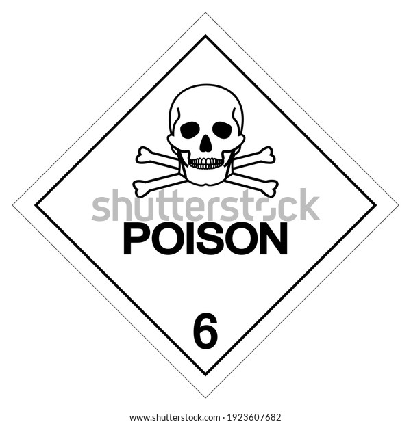 Poison Label Symbol Sign Vector Illustration Stock Vector (Royalty Free ...