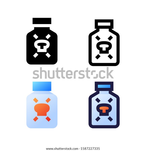 Poison Logo Icon Design Four Style Stock Vector (Royalty Free ...