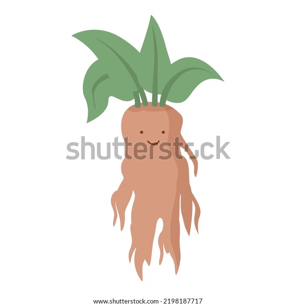 Poison Mandrake Icon Cartoon Vector Mandragora Stock Vector (Royalty ...