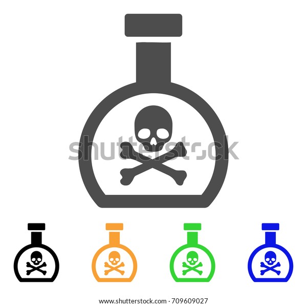 Poison Retort Vector Pictogram Style Flat Stock Vector (Royalty Free ...