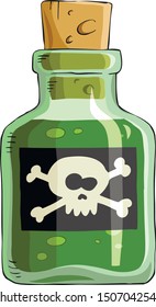 Poison Vial Hand Drawn Vector Illustration Stock Vector (Royalty Free ...