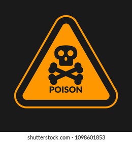 Poison Sign Vector Icon Stock Vector (Royalty Free) 747441217