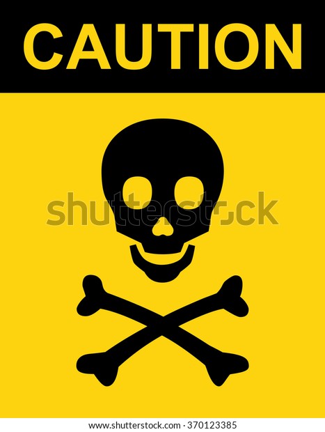 Poison Warning Sign Stock Vector (Royalty Free) 370123385