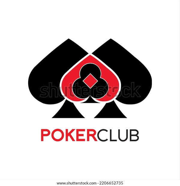 Poker Club Logo Design Vector Poker Stock Vector (Royalty Free ...