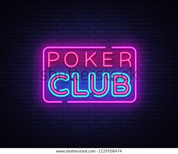 Poker Club Sign Vector Design Template Stock Vector (Royalty Free ...