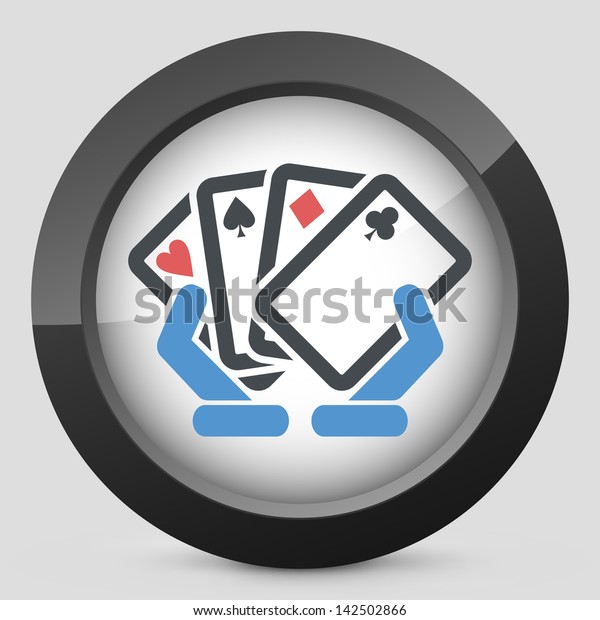 Poker Game Icon Concept Stock Vector (Royalty Free) 142502866 ...