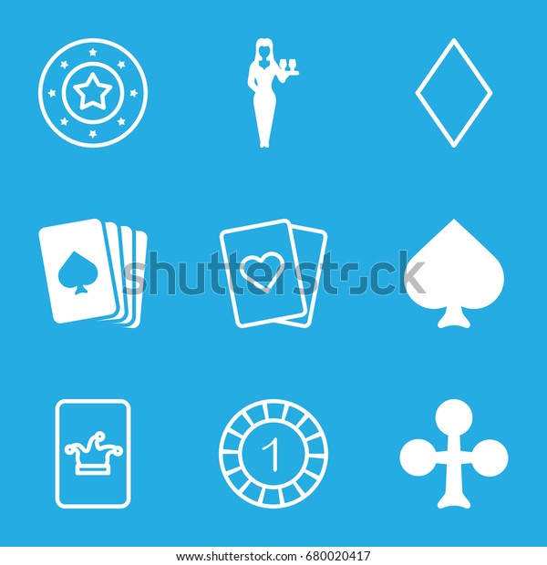 Poker Icons Set Set 9 Poker Stock Vector (Royalty Free) 680020417 ...